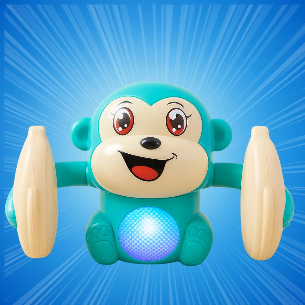 Tumbling Monkey Electric Musical Battery Operated Toys with Light and ...